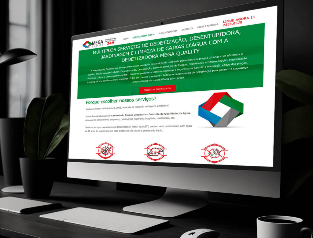 PROJETO SITE MEGA QUALITY - Design de site responsivo